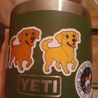 Labrador Retriever Sticker || Chibi Puppy Dog, Vinyl, Hand Drawn ...