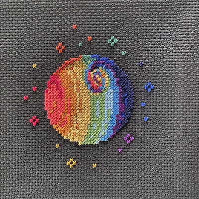 Solar Eclipse Cross Stitch Pattern PDF Instant Download - Etsy