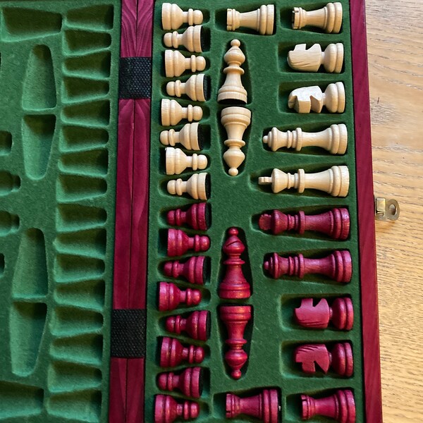 Wooden Chess Game - Etsy