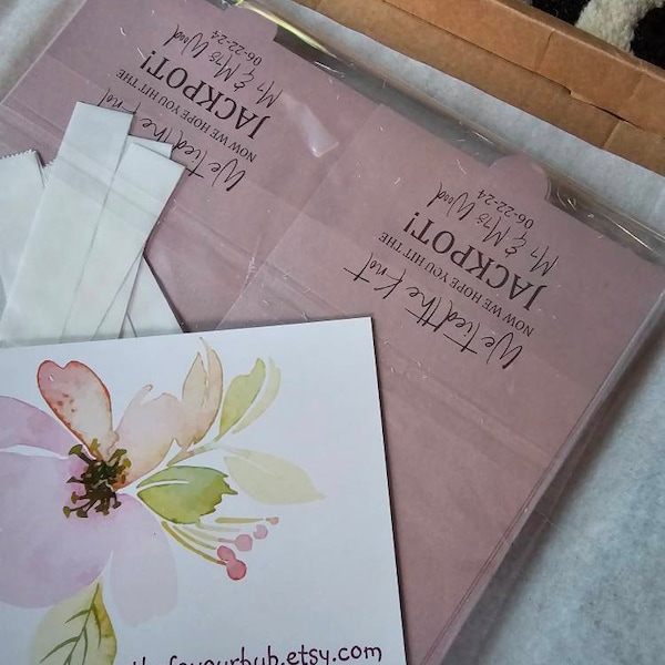 Wedding Favour Idea. Scratch Card Holder. Lottery Ticket Wallet ...