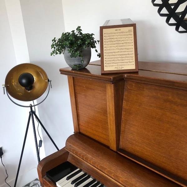 Personalized Music Sheet Engraved on Real Leather - Etsy