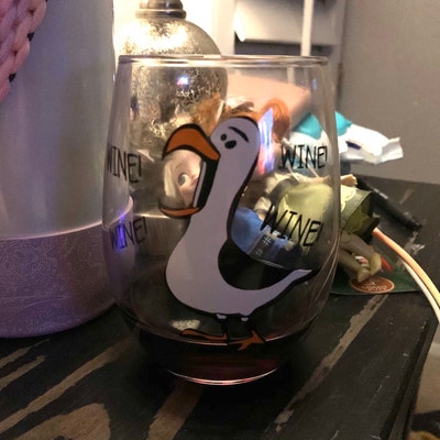 DISNEY INSPIRED Finding NEMO Wine Glass Funny Disney Gift Disney Mugs ...