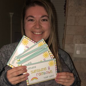 Happy Mail for Students sunshine & Rainbows Postcard for Students Note ...