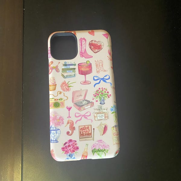 Preppy That Girl Coquette Collage Phone Case, Elegant Girly Balletcore ...