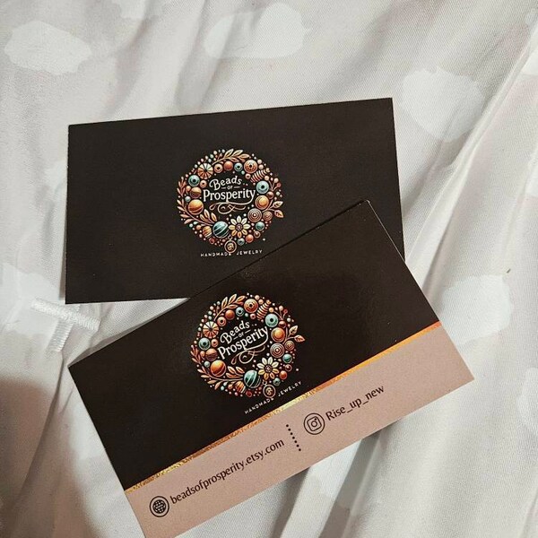 500 Business Cards Printed, Thick 16pt Full Color Business Cards Glossy ...