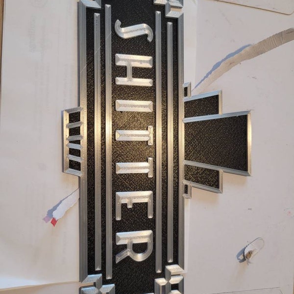 Custom Art Deco Sign Decor Home Art Deco 3D Printed Decoration Interior ...