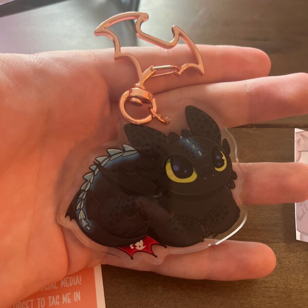 Toothless Popsicle - How to Train Your Dragon Keychain - Etsy