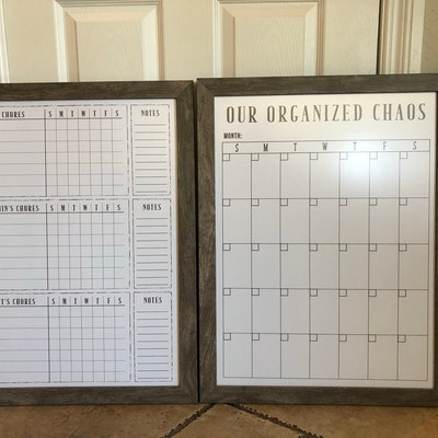Tall Whiteboard Calendar, Minimalist Calendar , Wall Calendar, Dry ...