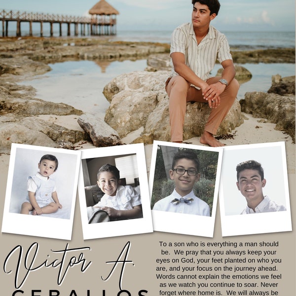 Yearbook AD Template, Senior & High School Graduation, Grad ...