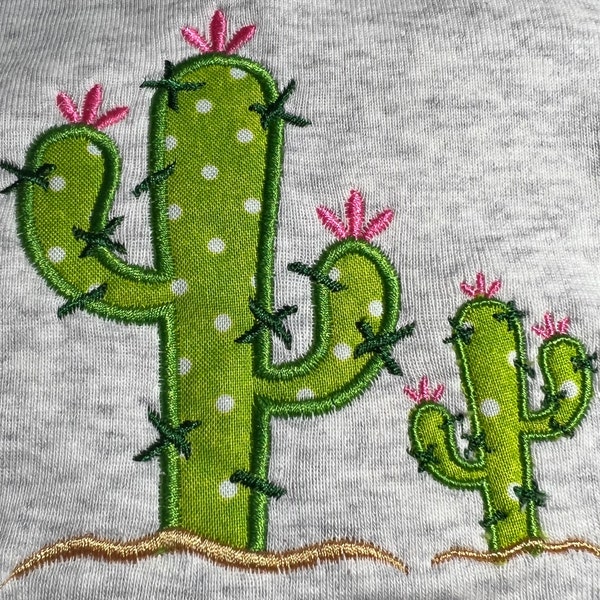 Cactus Embroidery Design,cactus Applique Design,girls Applique,girls ...