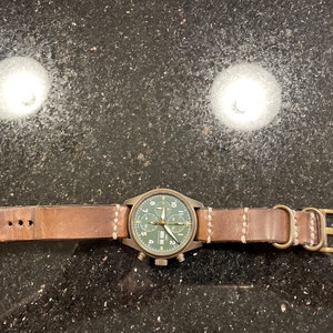 Watch Strap Buckle AGED SOLID BRONZE Curved 18mm 26mm Spring | Etsy