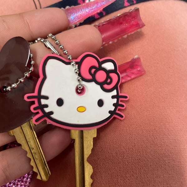 Anime Kawaii PVC Cat/bunny/chicken/bear Key Covers,key Cap Cover,kawaii ...