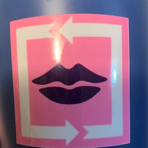 Kiss Sticker Ermes Costello - Etsy