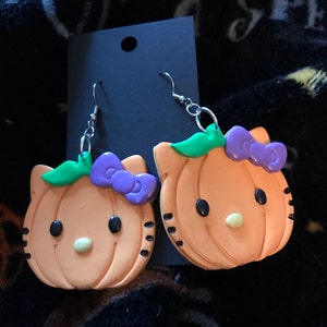 Halloween Candy Corn Bat Earrings - Etsy