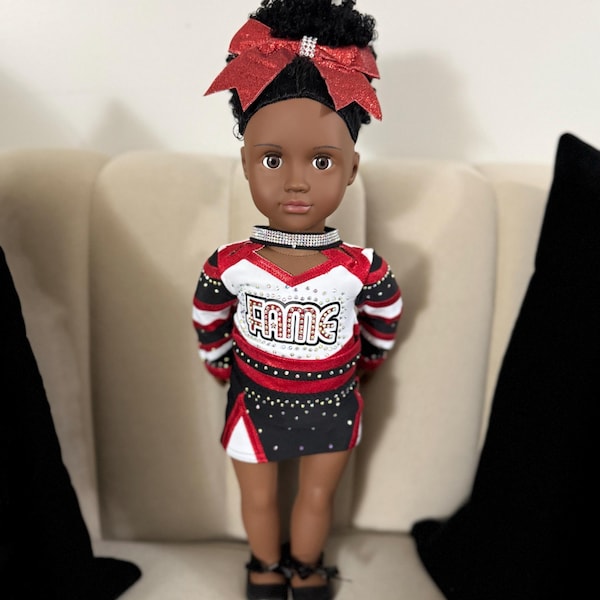 2026 Elite FAME Cheer Uniform for Girl 18” Doll Made to Match Present ...