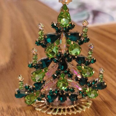Rhinestone Christmas Tree, Vintage Christmas Tree Vintage Rhinestones ...