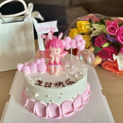 Micky Mouse DIY Cake Toppers, Pink Birthday Cake Decorations, Birthday ...