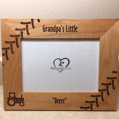 Tractor Personalized Picture Frame, Gift for Grandpa, Tractor Ride, Any ...