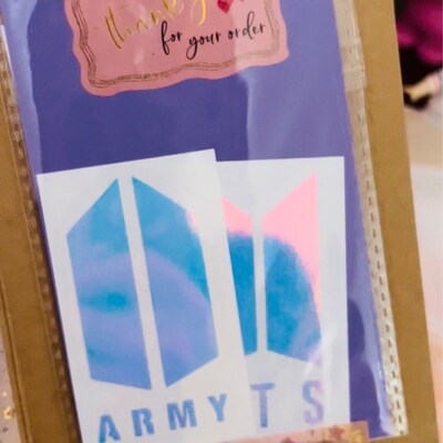 BTS and ARMY Logo Shield Vinyl Decal Sticker for Car Window - Etsy UK