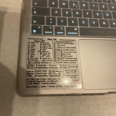 Excel for Mac Cheat Sheet Reference Guide Shortcut Sticker - Etsy