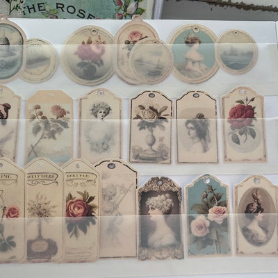 Printable Blank Labels Junk Journal Labels Tags Vintage Ephemera for ...
