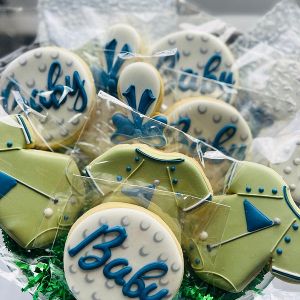Golf Baby Shower Cookies, Baby Boy, Party Favors - Etsy