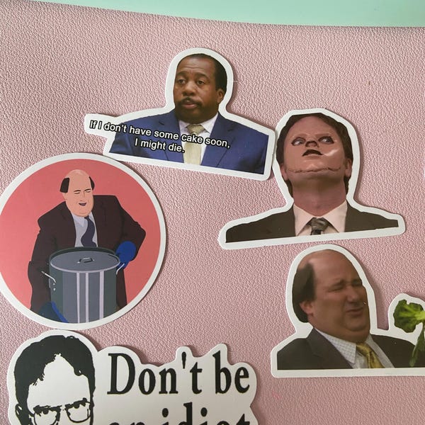 THE OFFICE Stickers, Michael Scott, Dwight Schrute, Dunder Mifflin ...