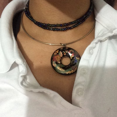 SOLD OUT Small Beaded Double Wrap Necklace Fun Colors - Etsy