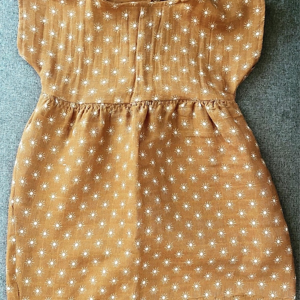 PDF Sewing Pattern for Tunic Dress Jacky. Summer Dress With Short ...