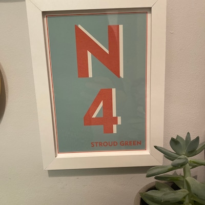 SE19 Crystal Palace London Postcode Typography Print Giclée - Etsy UK