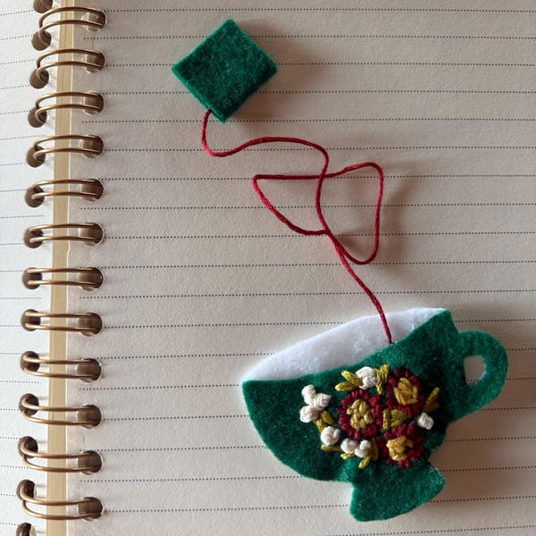 Custom Felt Teacup Bookmarks; the Perfect Gift for the Book Lovers and ...