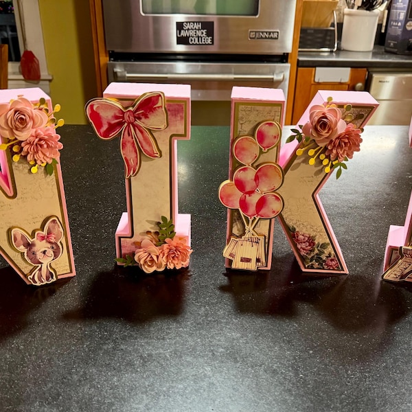 Paris Party - Letter 3D Paris - Party Decorations - Paris Theme Party ...