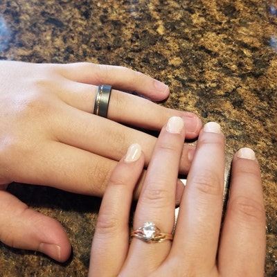 Saw Cut Titanium Wedding Ring - Etsy
