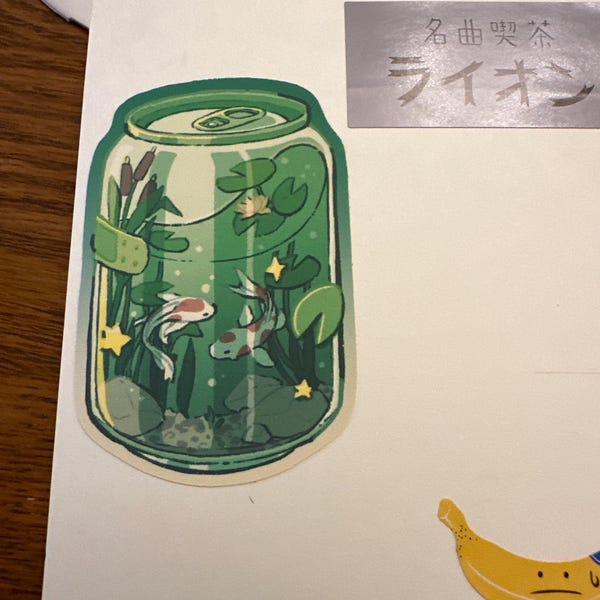 Cute Sticker Holographic | Pond Aesthetic Sticker Sticker Kawaii ...