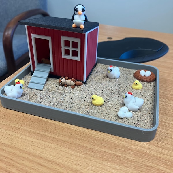 Bunny Zen Garden - Fidget Desk Sandbox - Cubicle Decor - Office Stress ...