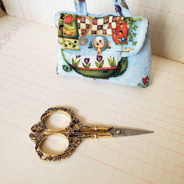 Pincushion Sewing Pattern PDF, Handbag Pin Cushion With Step by Step ...