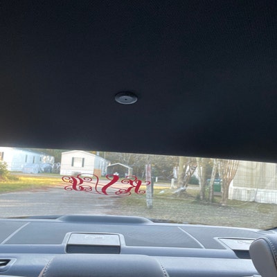 Custom Monogram Car Window Decal Script Vine Font Personalized Initials ...