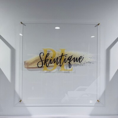 Custom Square Acrylic Business Logo Sign Custom Logo Sign for Business ...