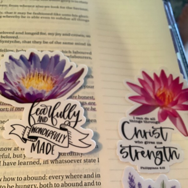 Watercolor Bible Verses Scripture Stickers Faith Stickers Fruit of the ...