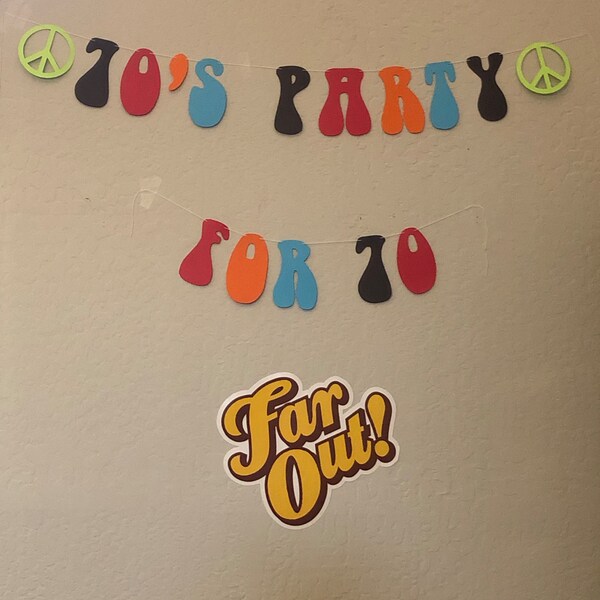 70's Birthday Banner, Groovy Banner, Custom 70's Banner. Custom Groovy ...