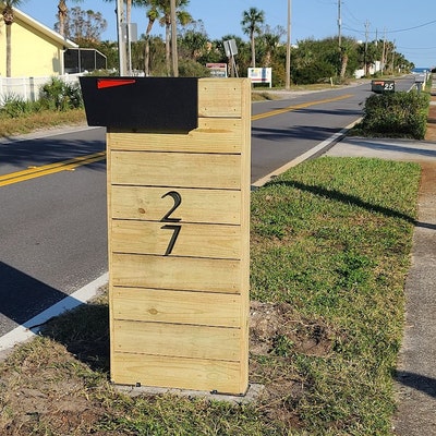 Anthony AB All Black Minimalist Contemporary Mailbox Vsons Design ...