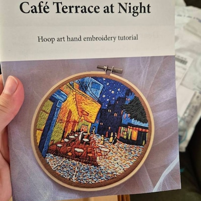 The Starry Night Hand Embroidery Kit, Vincent Van Gogh Embroidery Kit ...