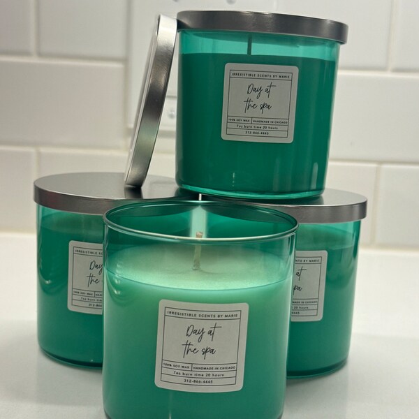 Personalised Candle Stickers for Jars, Custom Candle Label Stickers ...