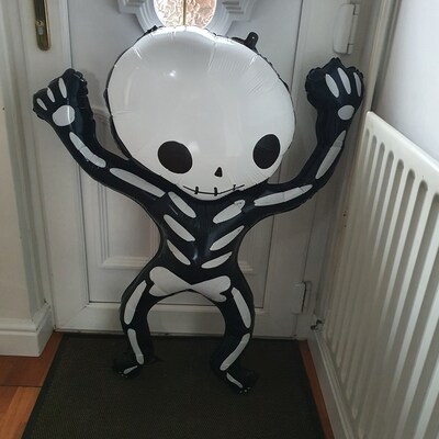 Giant Skeleton Balloon 39in/100cm High Quality Halloween Decorations ...