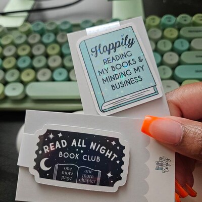 Brother and Sister Library Card Magnetic Bookmark Set Bookish Gift Book ...