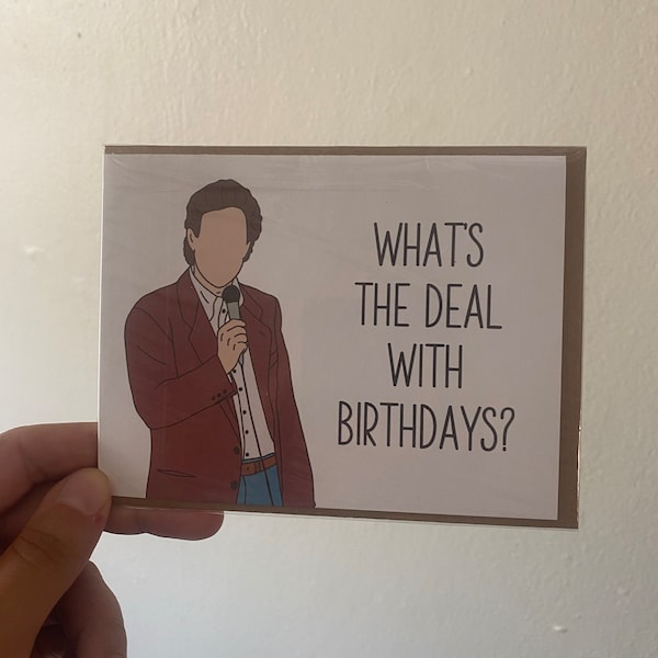Seinfeld Birthday Card - Jerry Seinfeld, What's the Deal With Birthdays ...