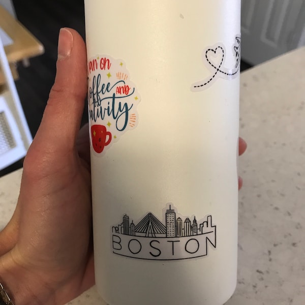 Boston Skyline Vinyl Sticker, Massachusetts, Best F'riend Gift ...
