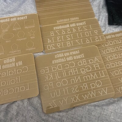 Acrylic Car Bingo Game Dry Erase Back Seat Bingo Set of 2 or 4 Boards ...