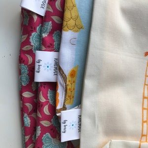Fold-over Fabric Garment Product Tags for Handmade Items - Etsy