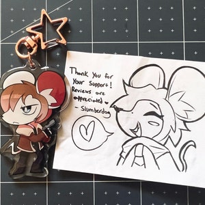 RE4 Leon S Kennedy and Ashley Graham Double Sided 2.5/6.3cm Acrylic ...